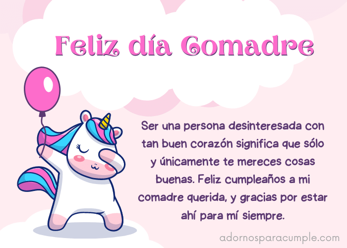 Frases de cumpleaños para una comadre